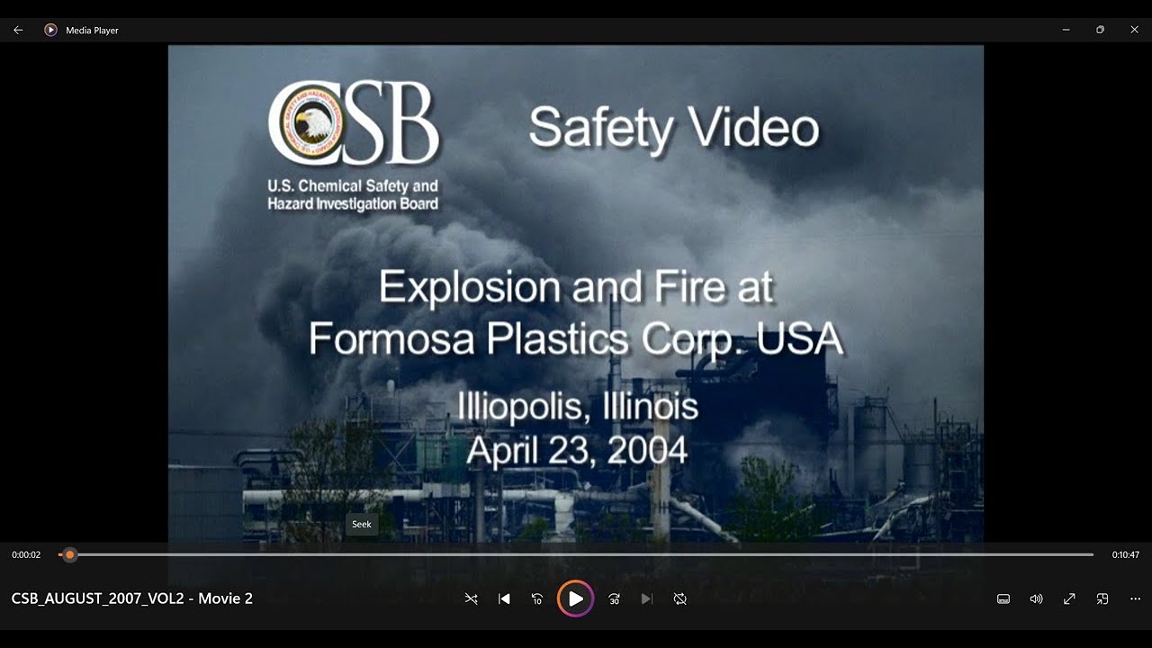 Chemical/Explosions: Explosion/Fire at Formosa Plastics Illiopolis IL ...