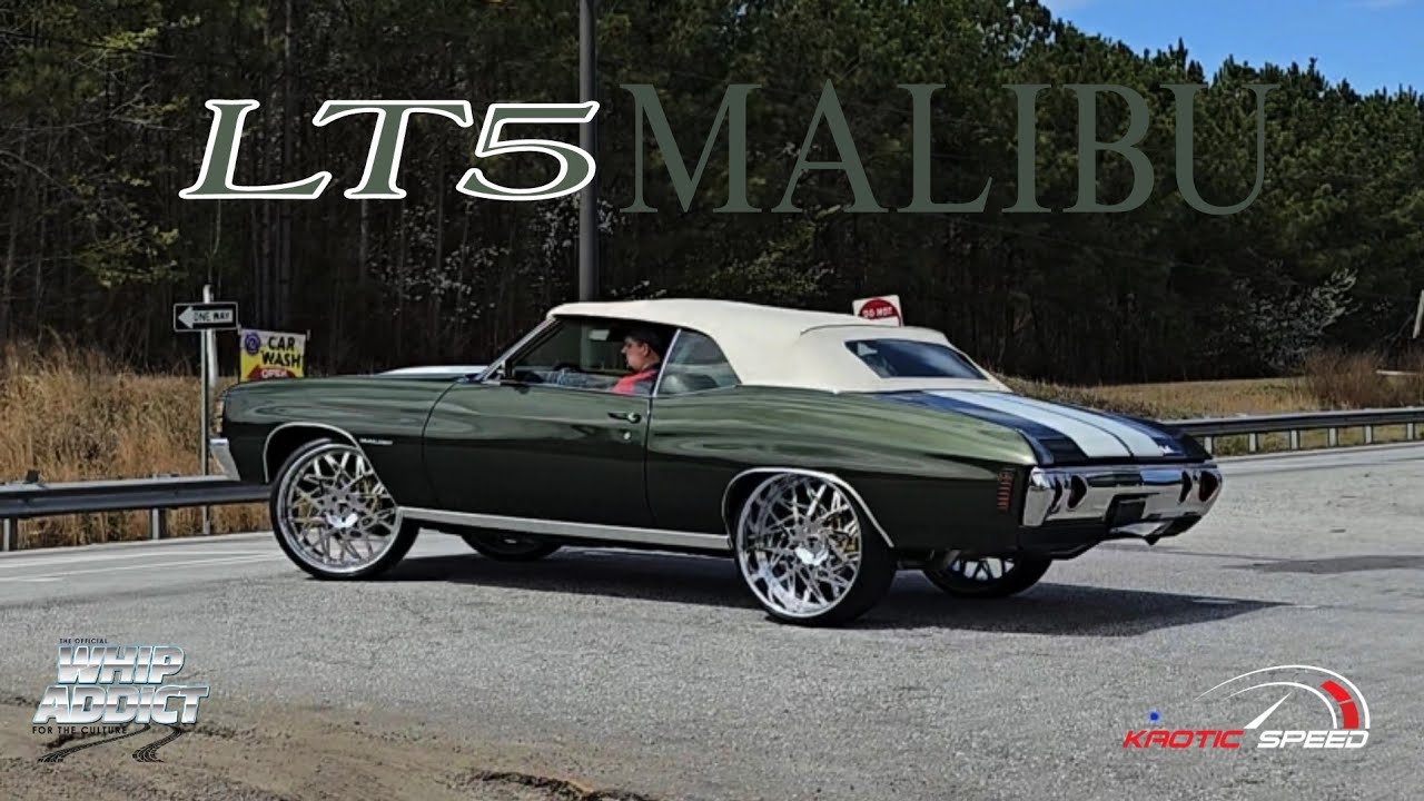 800 HP 71' Supercharged LT5 Chevy Chevelle Malibu Convertible on 24s by ...