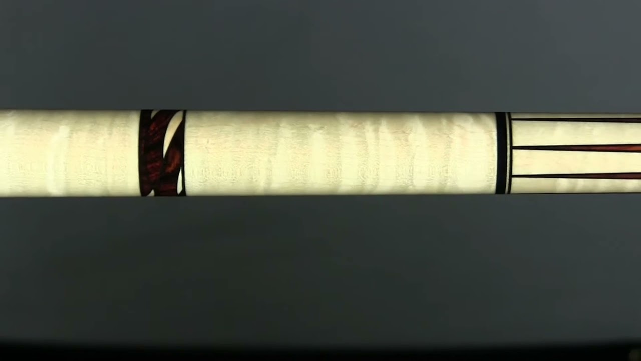 Samsara Limited Series E5 Curly Maple 8-Point Pool Cue - YouTube