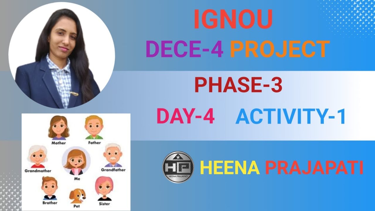 IGNOU Dece-4 Project, Phase 3 Day 4, Activity 1 - YouTube