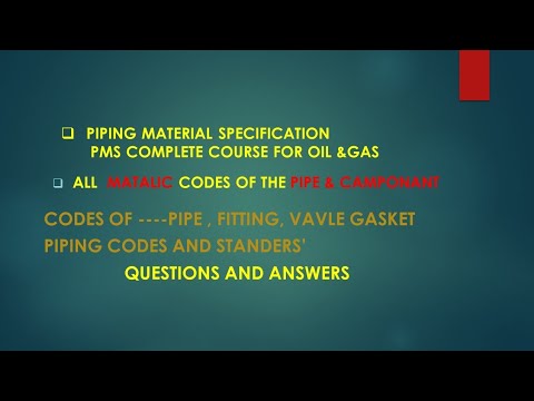 PMS Job | PIPING MATERIAL SPECIFICATION | A to Z PIPING MATERIAL | # ...