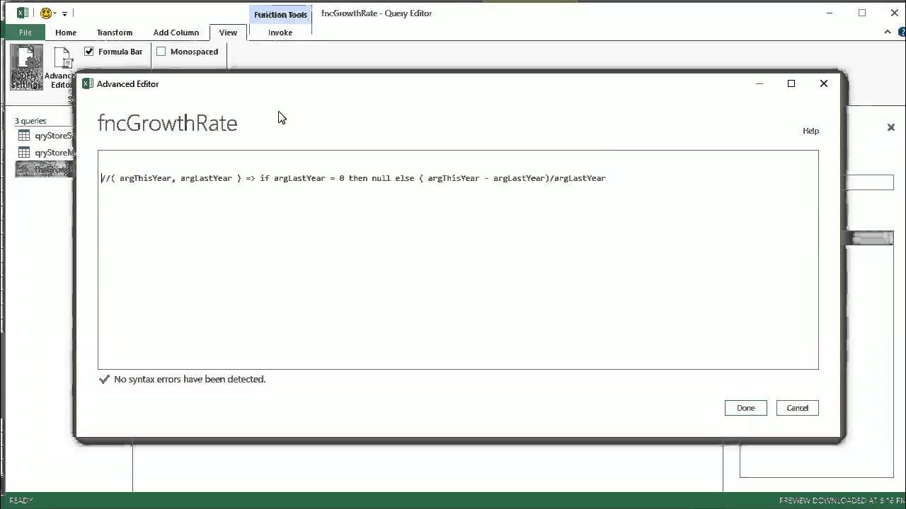 Query as Function (Power Query Jumpstarter) - YouTube