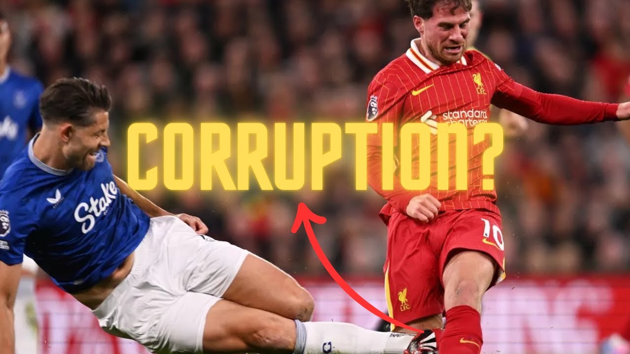 CORRUPTION? Clear Red Card, Liverpool 1-0 Everton Match Review & Player ...