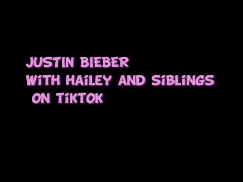 Justin and Hailey Bieber with Siblings | tiktok compilation