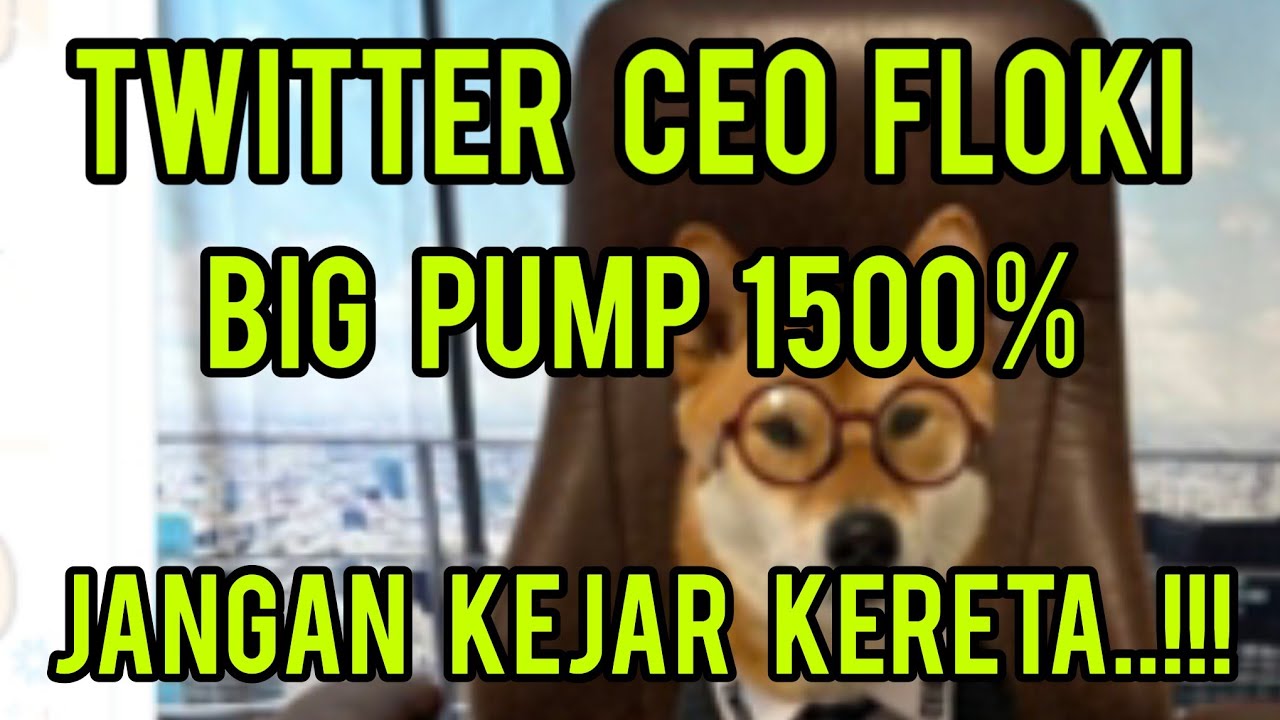 TWITTER CEO FLOKI BIG PUMP 1500 %..!!! JANGAN KEJAR KERETA..!!! - YouTube