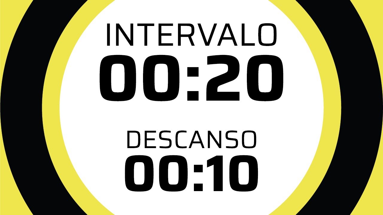 Interval Timer ⏳ | 20 seconds #intervals ⏰ | 10 seconds break | No ...