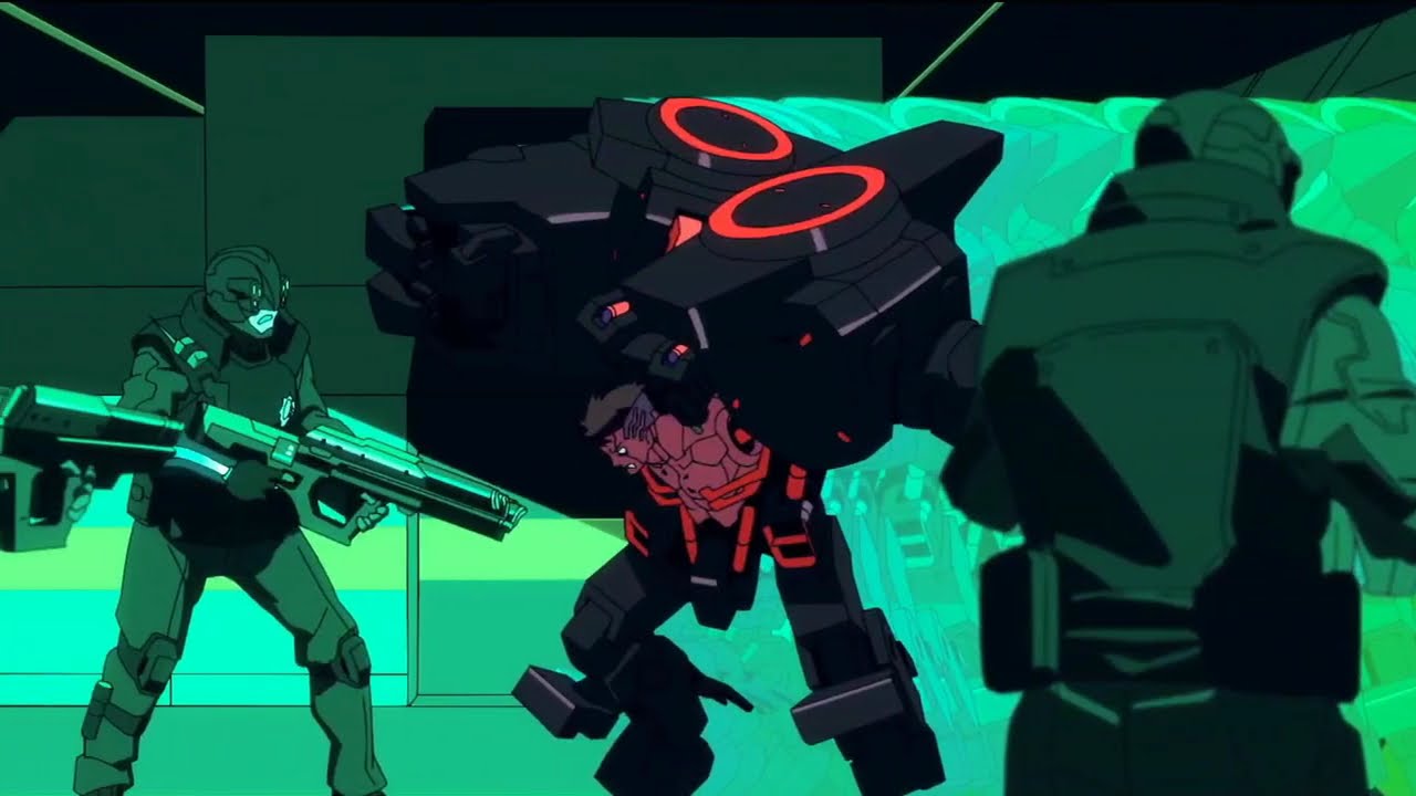 Cyberpunk Edgerunner: David utilise le Sandevistan - YouTube