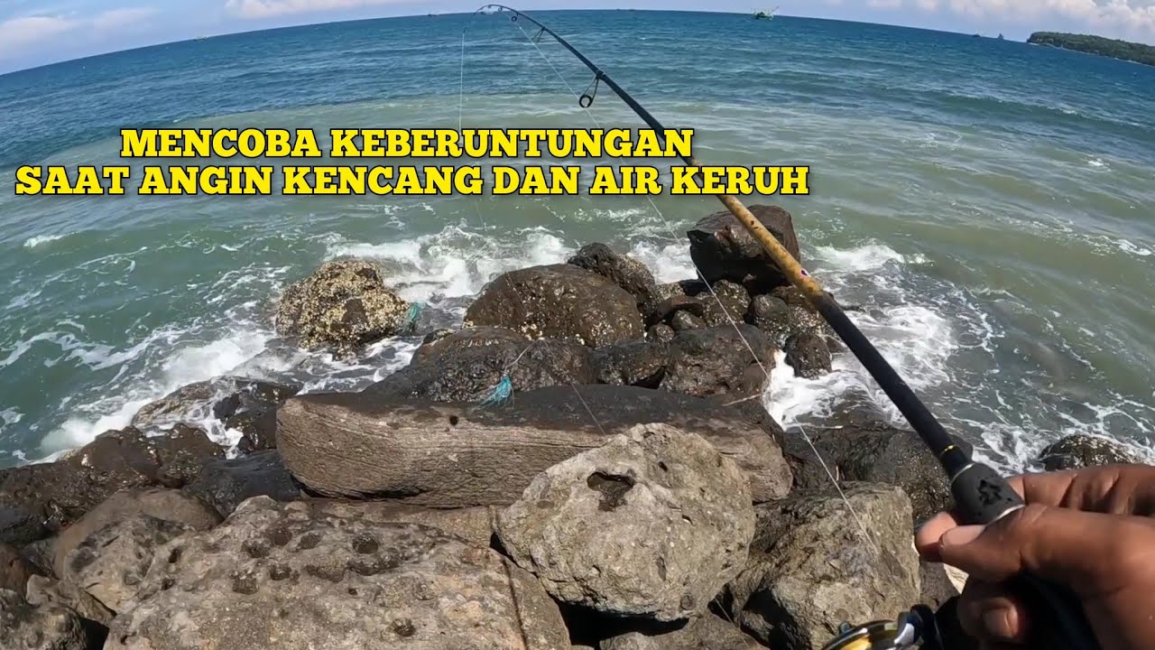 Akibat mancing saat angin kencang, ini hasilnya!! Mancing di muara ...
