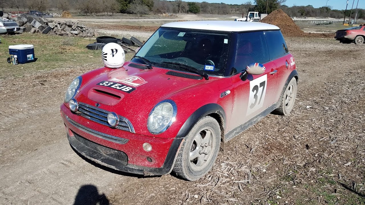 Lap around guys rallycross in the r53 mini cooper s mc40 - YouTube