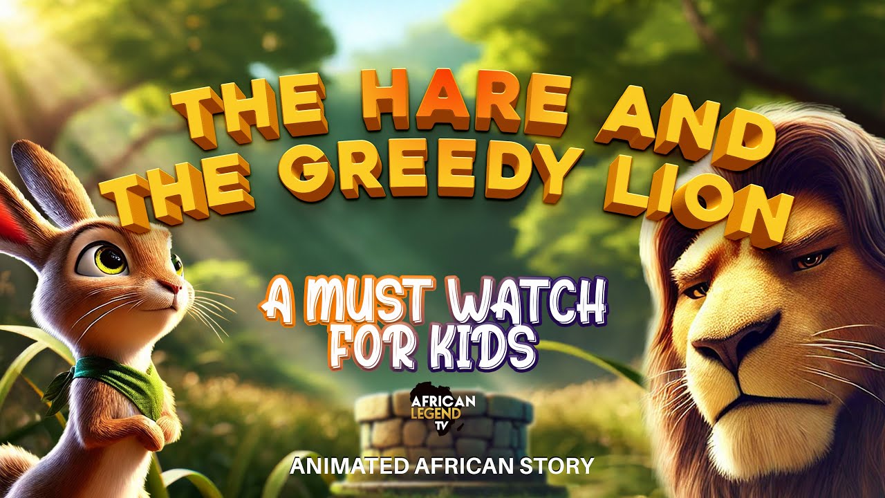 The Clever Hare Outsmarts the Greedy Lion | African Folktale Animation ...