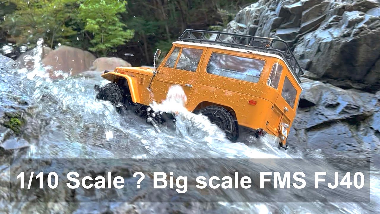 1/10 Scale? Big scale FMS TOYOTA Land Cruiser FJ40 extreme valley ...