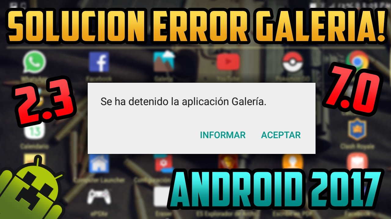 ERROR DE GALERIA - YouTube