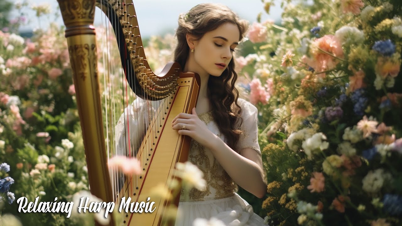 Relaxing Harp Music 🎶 Heavenly Harp Instrumental 🎶 Relaxing Harp ...