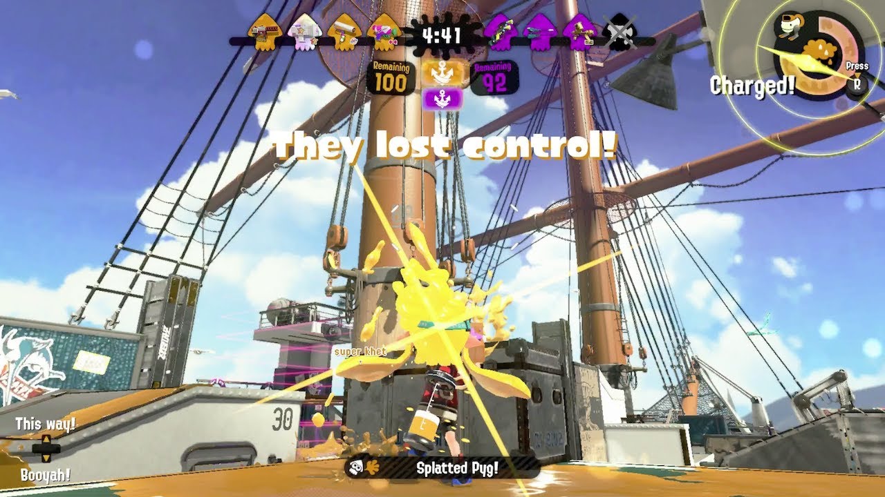 Splatoon 2: Some back-and-forth in Splat Zones [9(1)-3, Custom ...