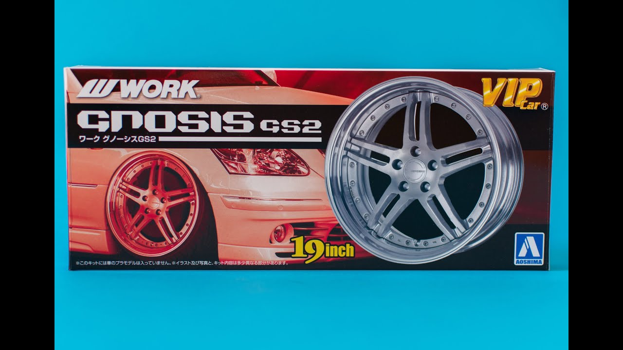 Aoshima 1/24 Work GNOSIS GS2 Wheels Unboxing and Review - YouTube