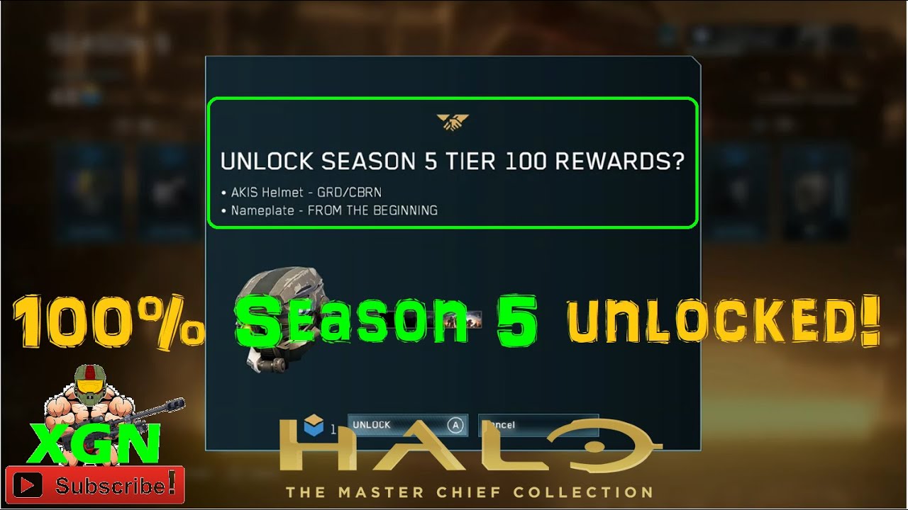 Halo MCC Season 5 showcase, ALL Tier Rewards unlocked! - YouTube