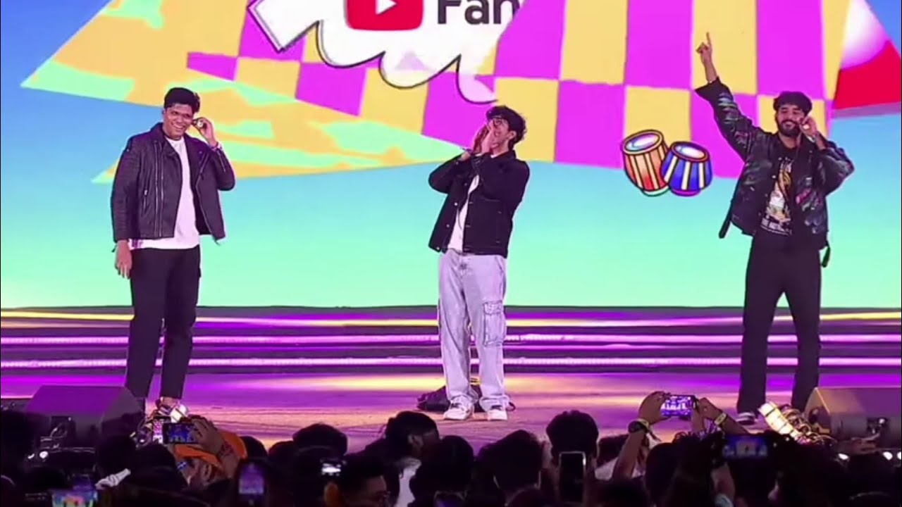 YouTube FanFest 2023।। Triggered Insaan, Fukra Insaan ,And Mythpat ...