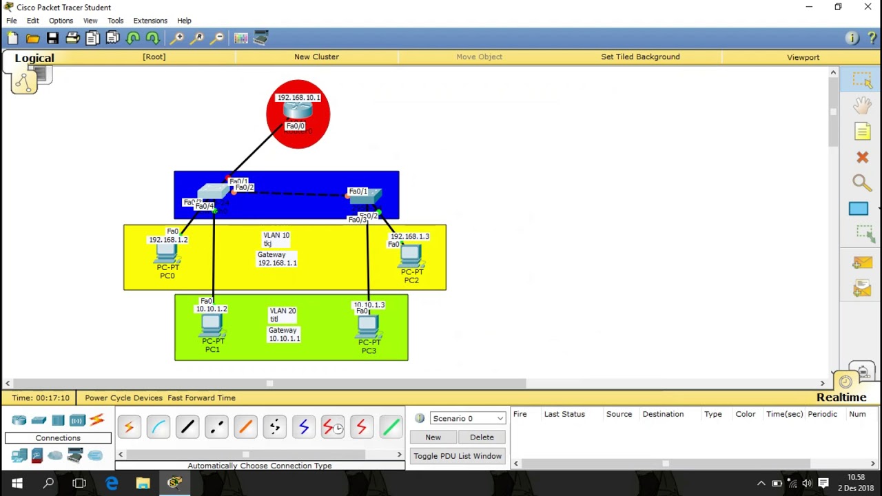 Tutorial 1 Router 2 switch - YouTube
