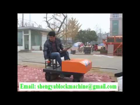 tiger stone machine; interlocking bricks paving machine - YouTube