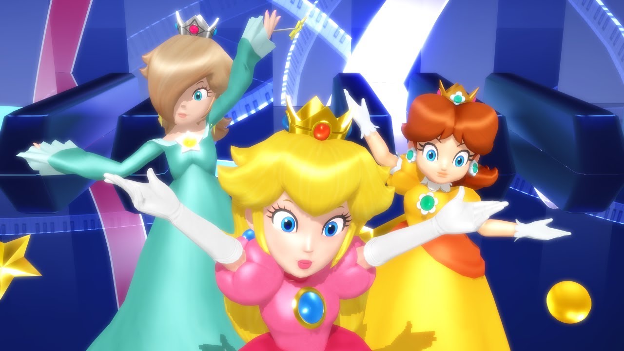 (mmd super mario princesses) Zenryoku Dreaming Girls - YouTube