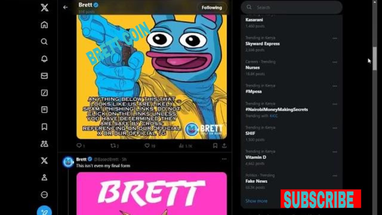 BRETT CRYPTO - The Best Base chain meme coin! BRETT coin to the sky ...