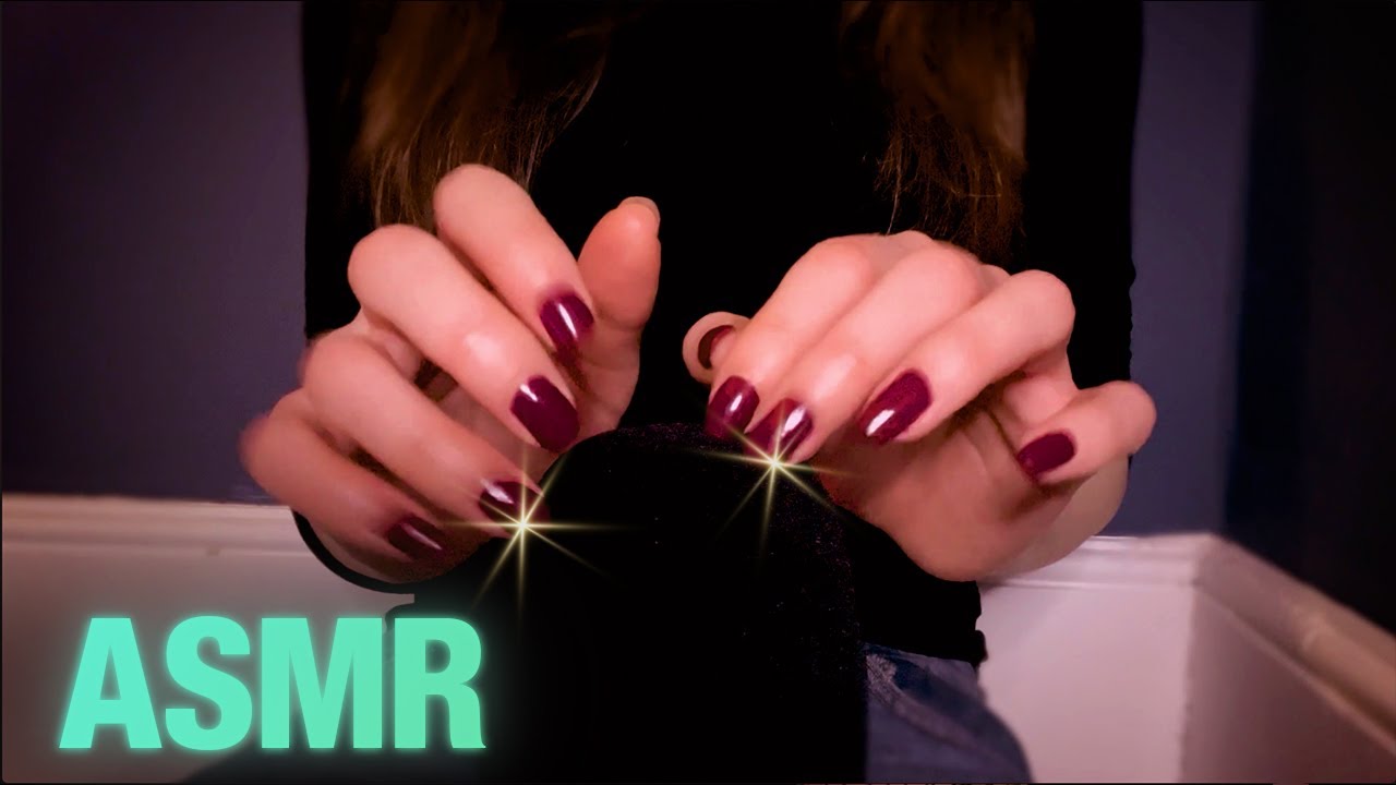 1 HOUR ASMR Fast mic tapping & scratching on my foam blue yeti Deep ear ...