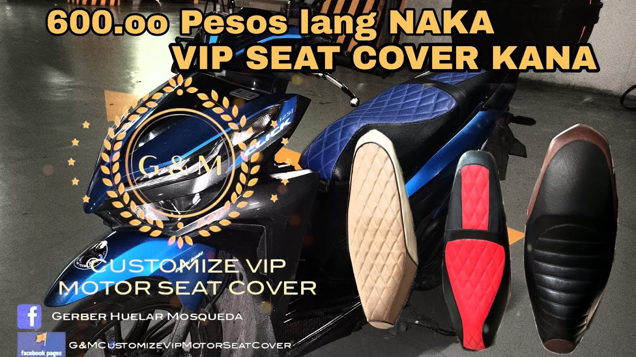 G&M customize VIP motor Seat Cover 600.oo pesos lang naka VIP SEAT ...