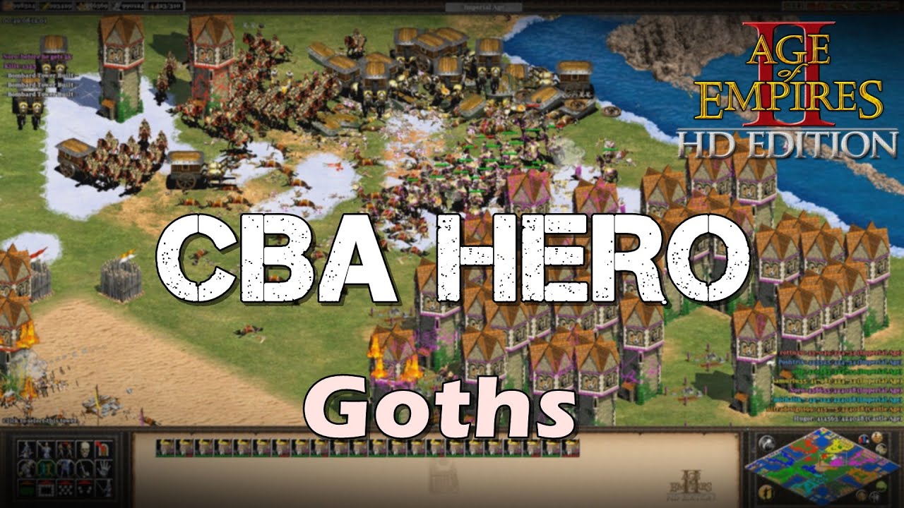Latency woes | CBA Hero Bad Attitude 4v4 Goths | Age of Empires 2 HD ...