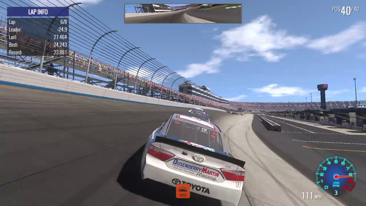 How to jump the catch fence in NASCAR Heat Evolution - YouTube