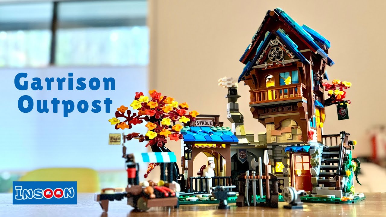 Review! Insoon GARRISON OUTPOST (1747 pieces) HG1075 Medieval Village ...