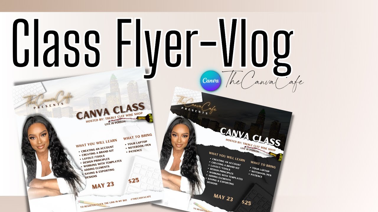 Class Flyer with Canva | Step-by-Step Tutorial for Entrepreneurs - YouTube