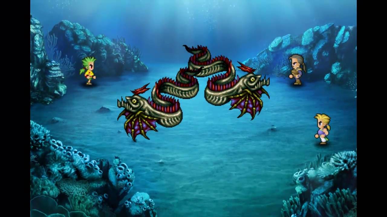 Let's Play Final Fantasy 6 #007.WOB - Serpent Trench, Battle of Narshe ...