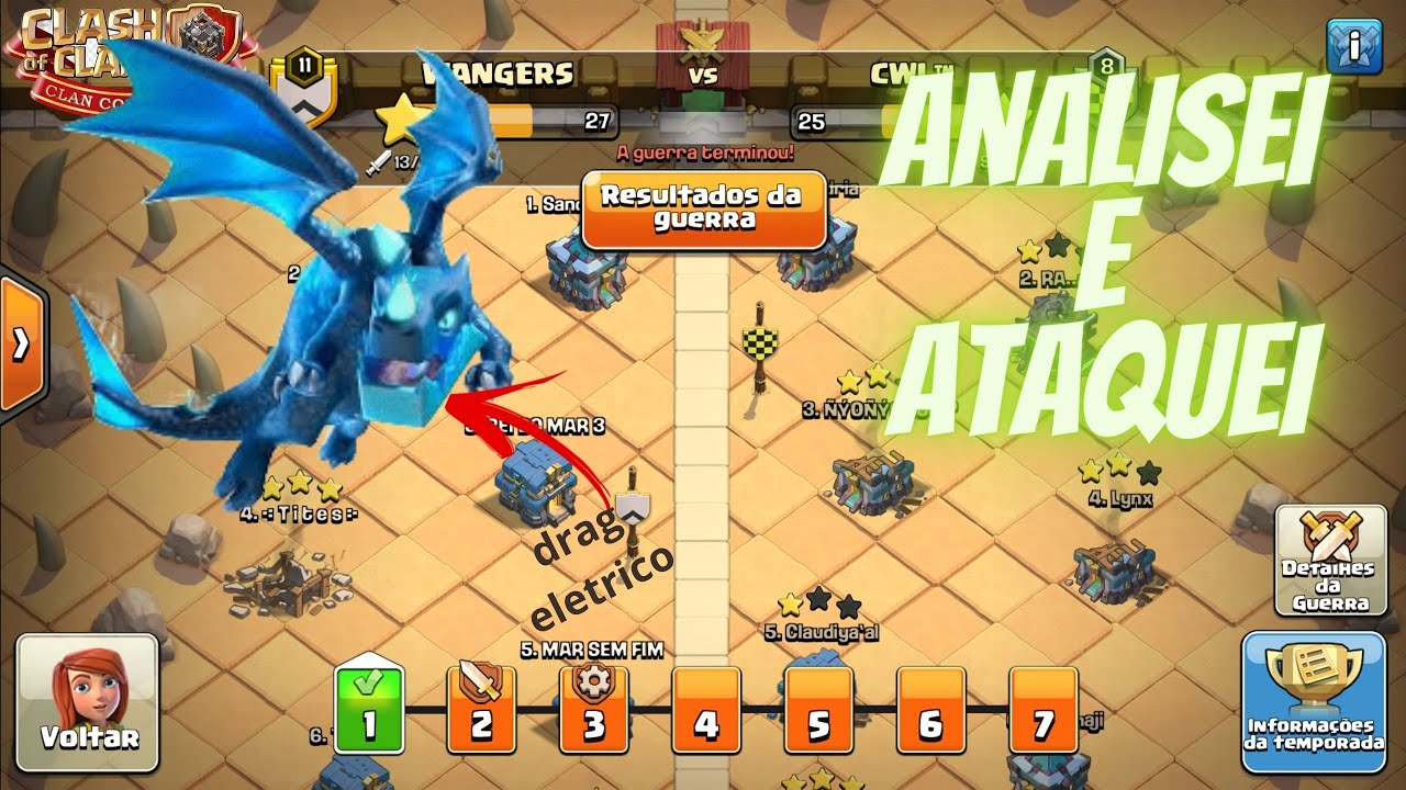 Ataquei "Ao ViVo" na Liga de Guerras | Clash Of Clans - YouTube