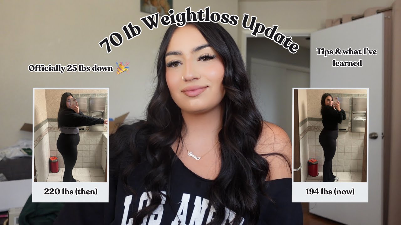 Officially down 25 lbs on my 70 lb weightloss journey!! - YouTube