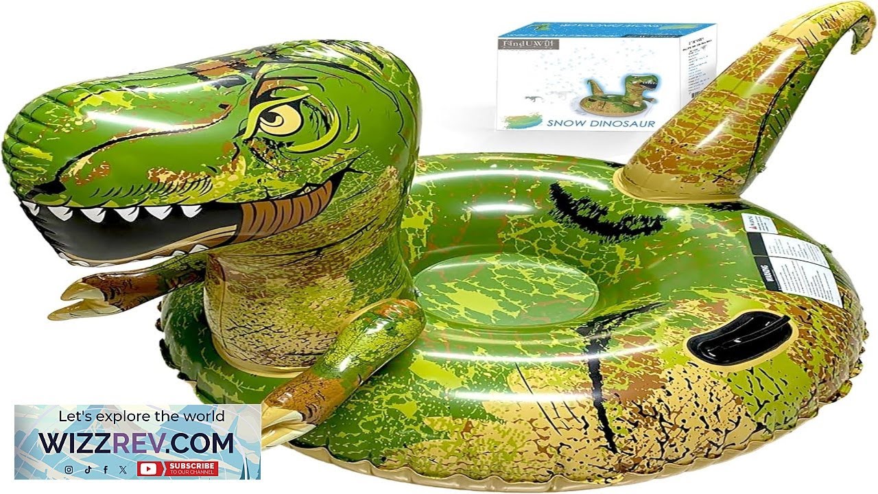 Dinosaur Snow Tube FindUWill 64.9 inch Large Inflatable Snow Sled with ...