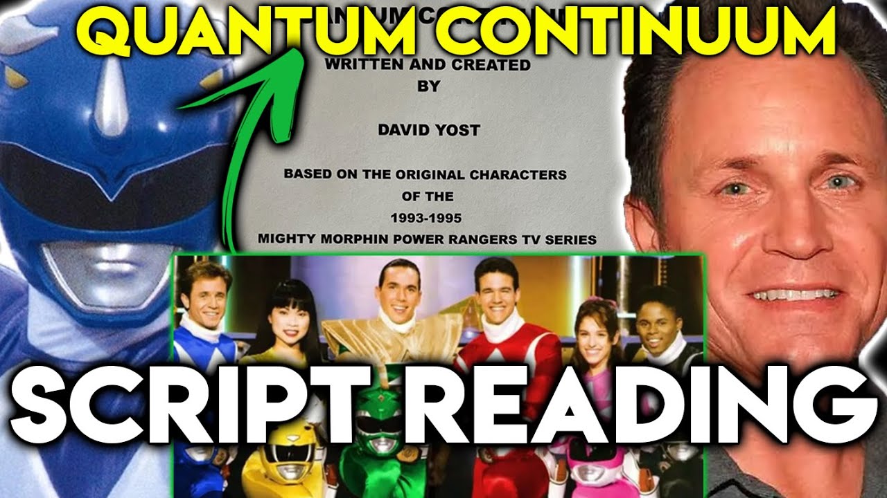 David Yost The Original Blue Ranger 30th anniversary Quantum Continuum Script Reading - YouTube