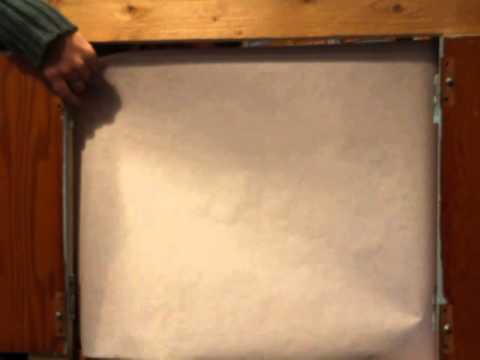 Loading a Paper Scroll Into a Crankie Box - YouTube
