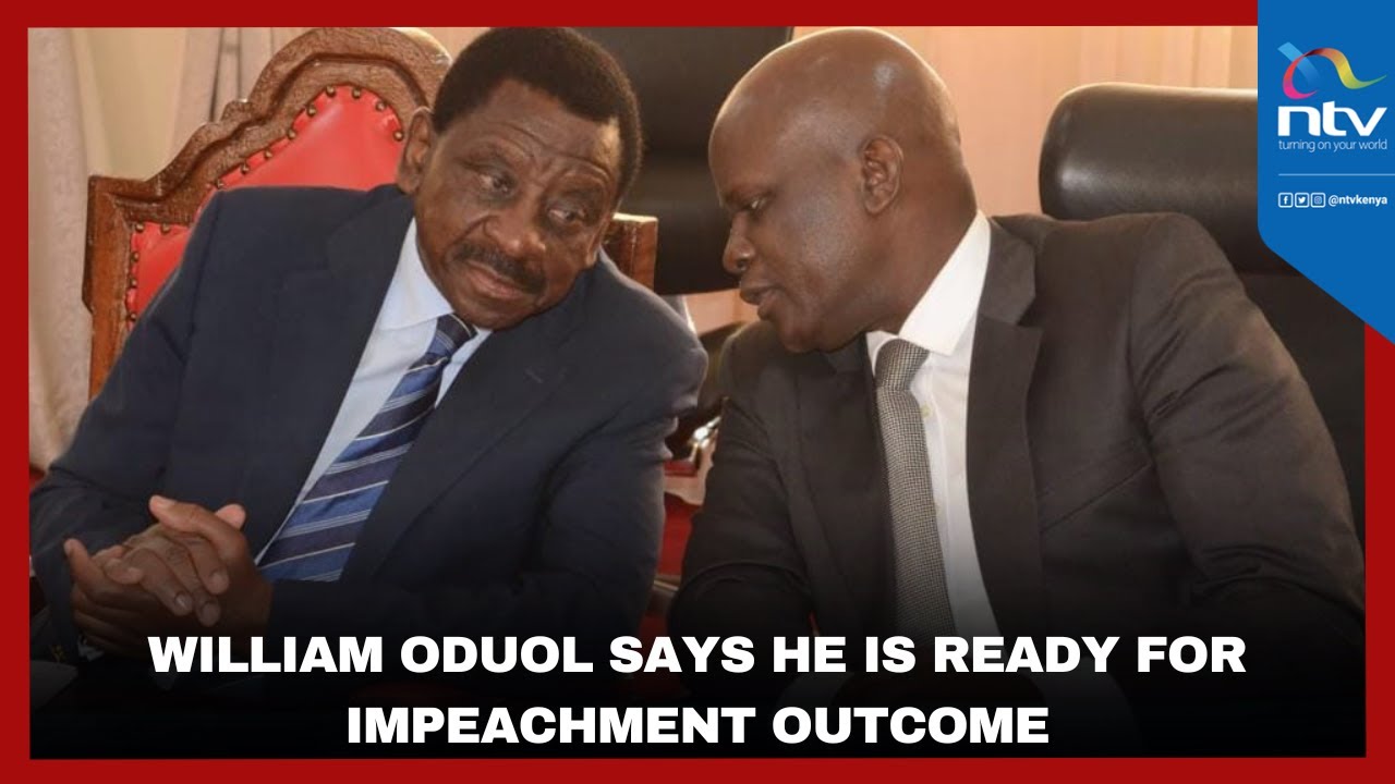 William Oduol says he is ready for impeachment outcome - YouTube