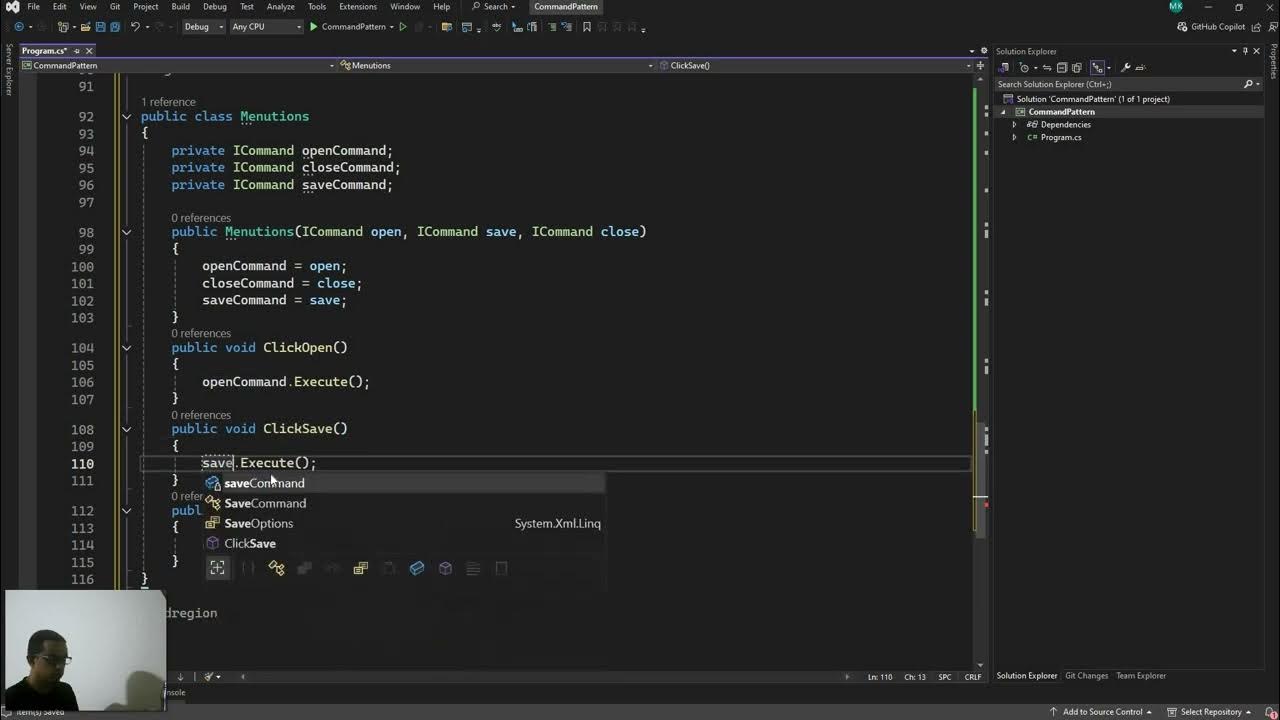 Behavioral Pattern : Command Pattern - YouTube