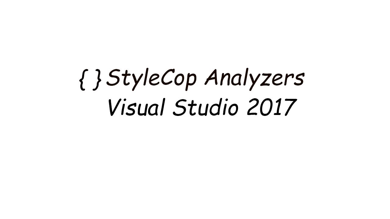 How to use StyleCop in Visual Studio 2017 - YouTube