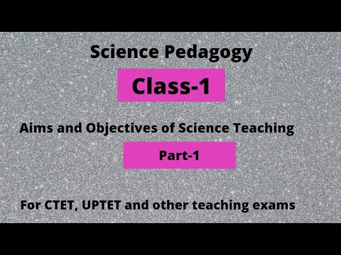 Science Pedagogy Aims and Objectives of Science Teaching - YouTube