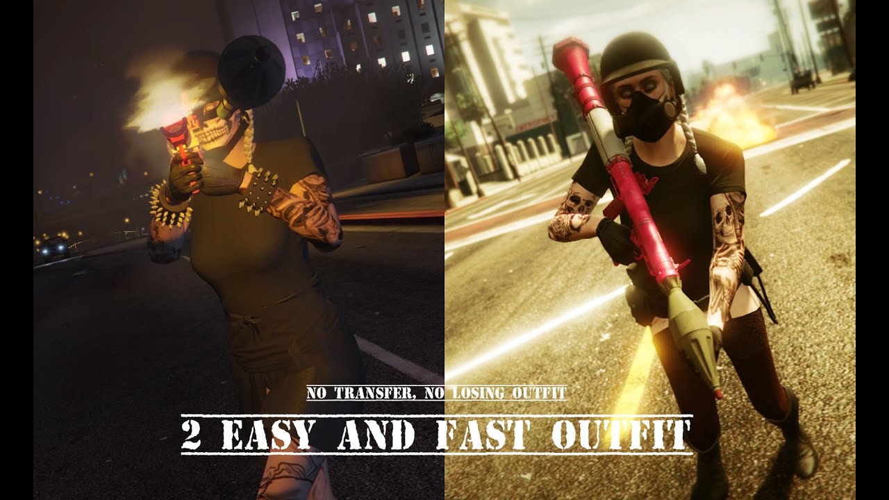 GTA 5 ONLINE 2 Female Outfits Glitch No Transfer, Super Easy and Fast ...