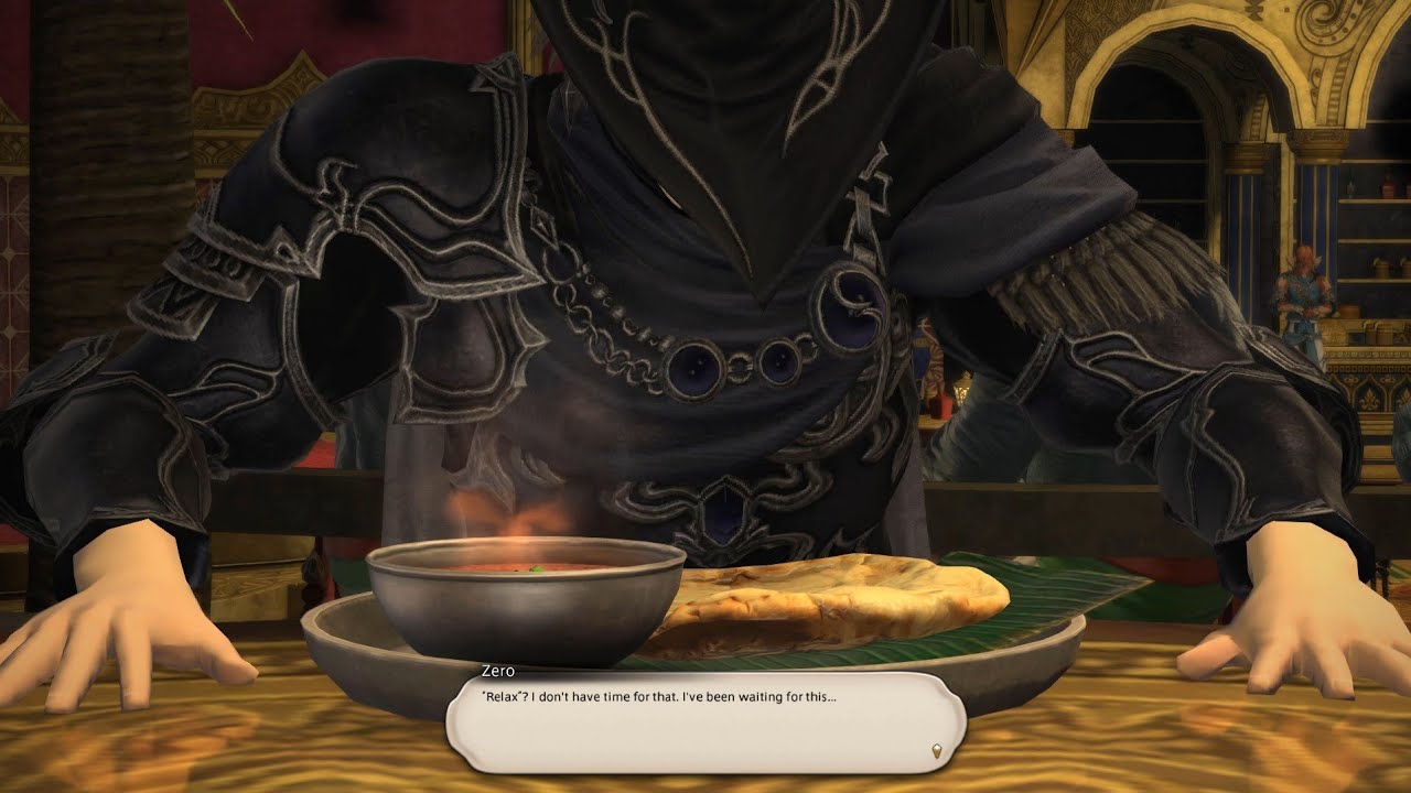 Zero can't wait to eat her meal with Japanese Voices [Final Fantasy XIV ...