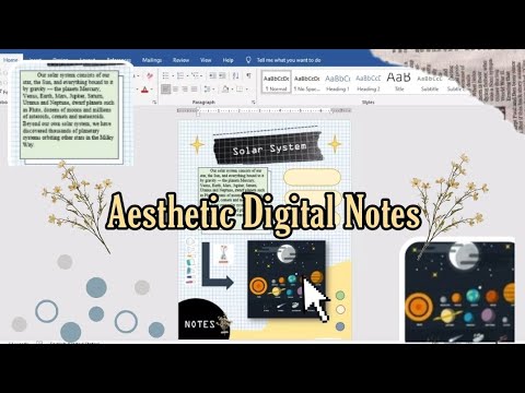🌻AESTHETIC DIGITAL NOTES using Microsoft Word for Projects | Microsoft ...