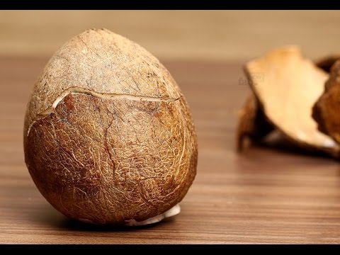 Challenge || Easiest way to Remove Coconut Flesh From Shell - YouTube