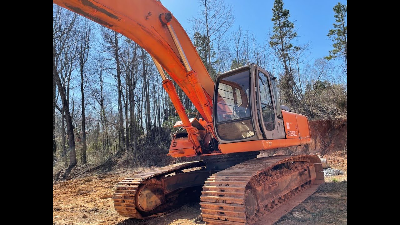 Lot #113 2000 Hitachi EX330LC-5 Excavator - YouTube