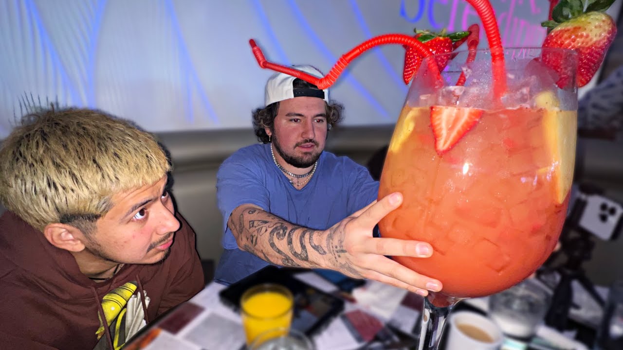 We Drank The Worlds Largest Cocktail & FINISHED IT (DRUNK) - YouTube