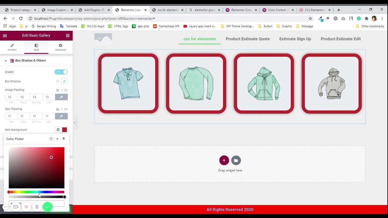 Box Shadow feature in 'Basic Gallery Widget' - Elementor - YouTube