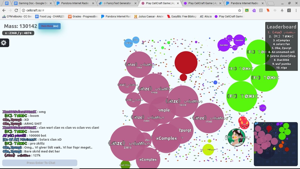 Cellcraft.io Server in desription! - YouTube