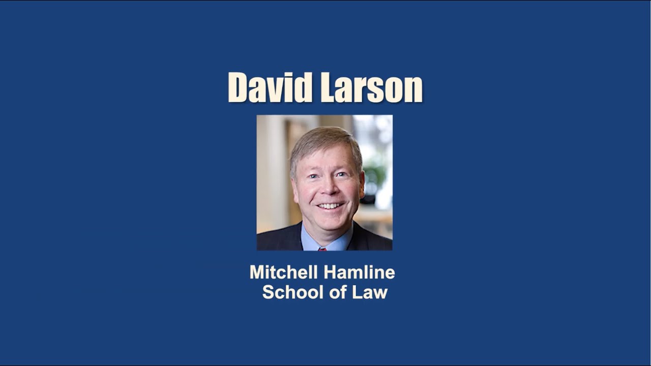 Distinguished Guest David Larson - YouTube